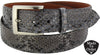 Men's Gray Python Snake Skin Designer Full Grain Leather Belt – BullhideBelts.com