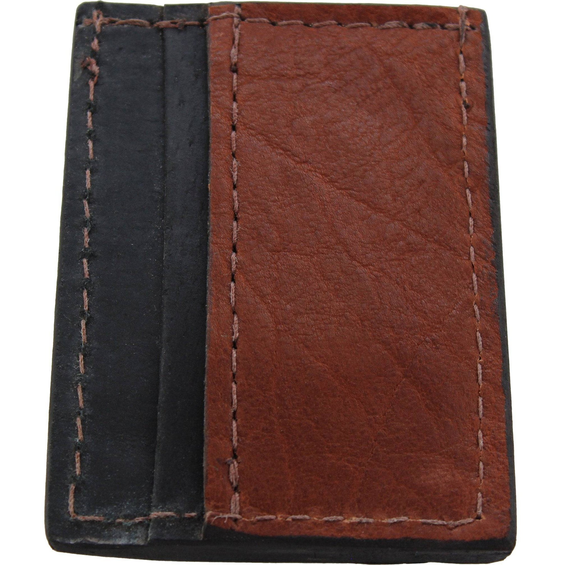Brown American Bison Money Clip Wallet With Credit Card Slots ...