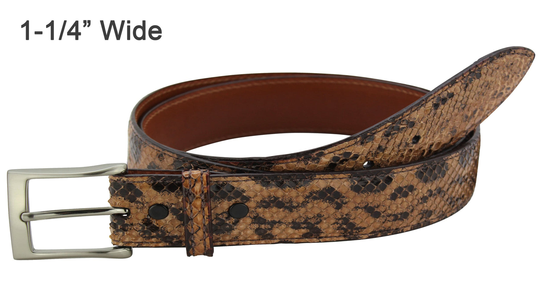 Men's Sand Anaconda Snake Skin Designer Full Grain Leather Belt – BullhideBelts.com