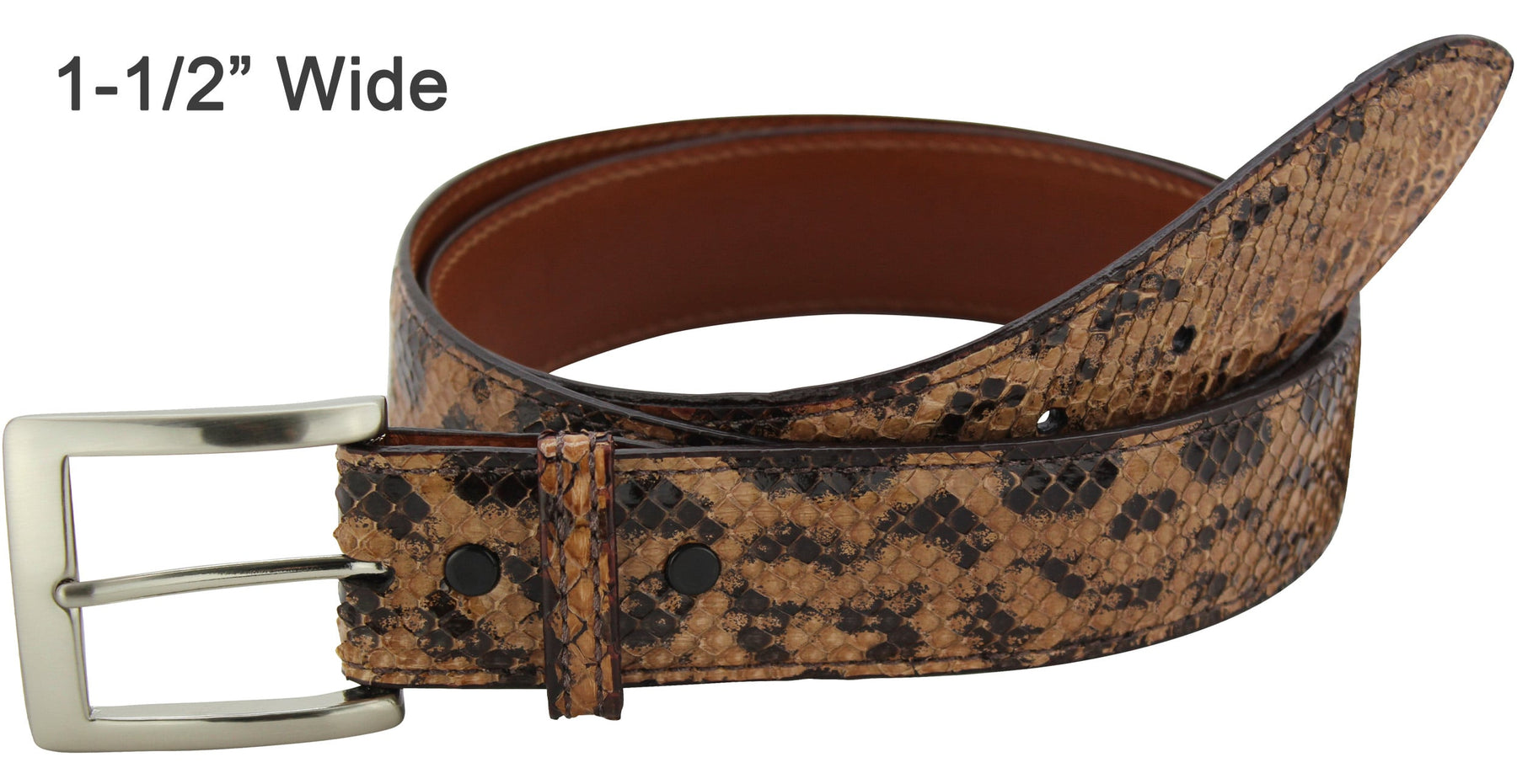 Men's Sand Anaconda Snake Skin Designer Full Grain Leather Belt – BullhideBelts.com