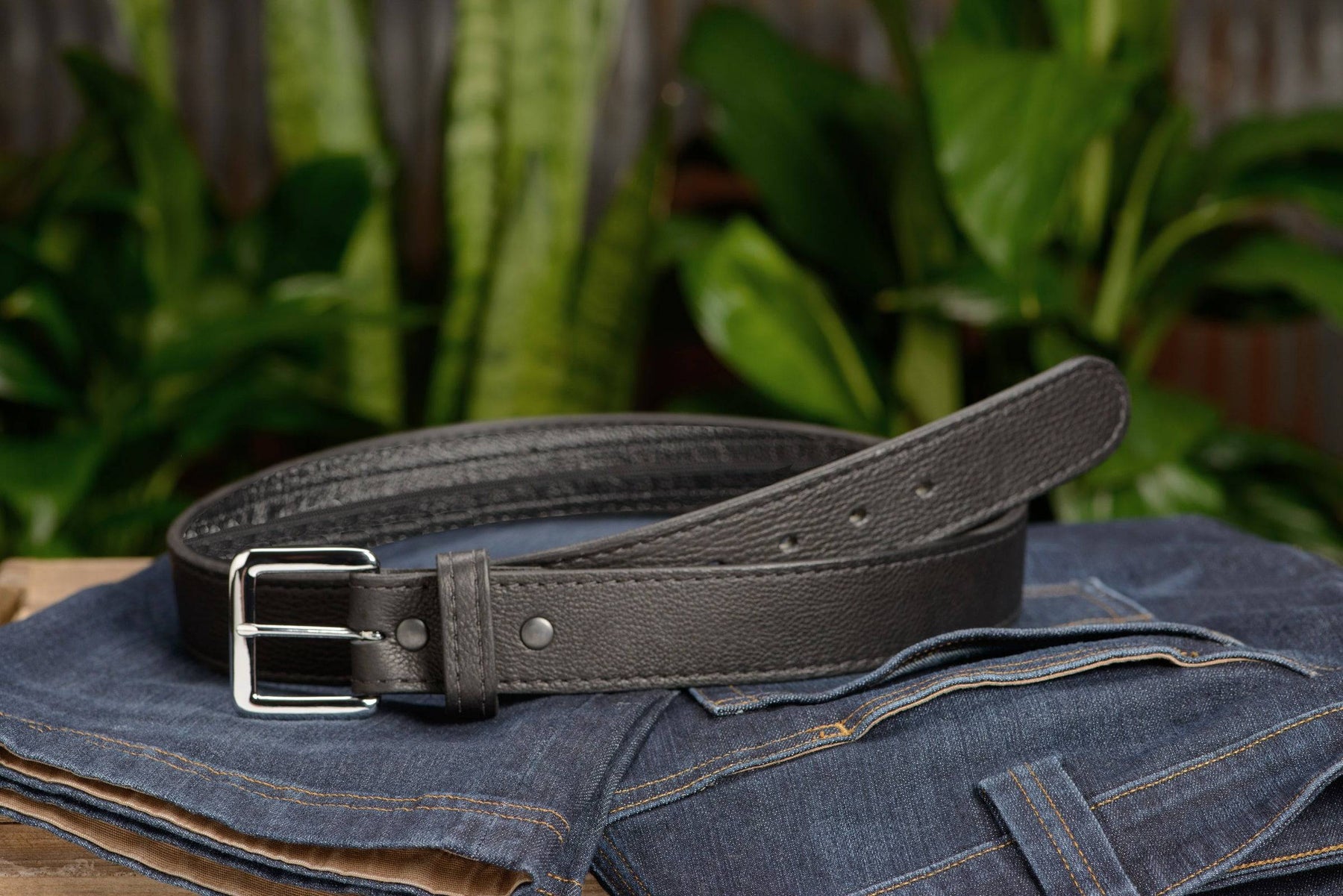 Black American Bison Money Belt With 25" Zipper 1.50" Wide ...