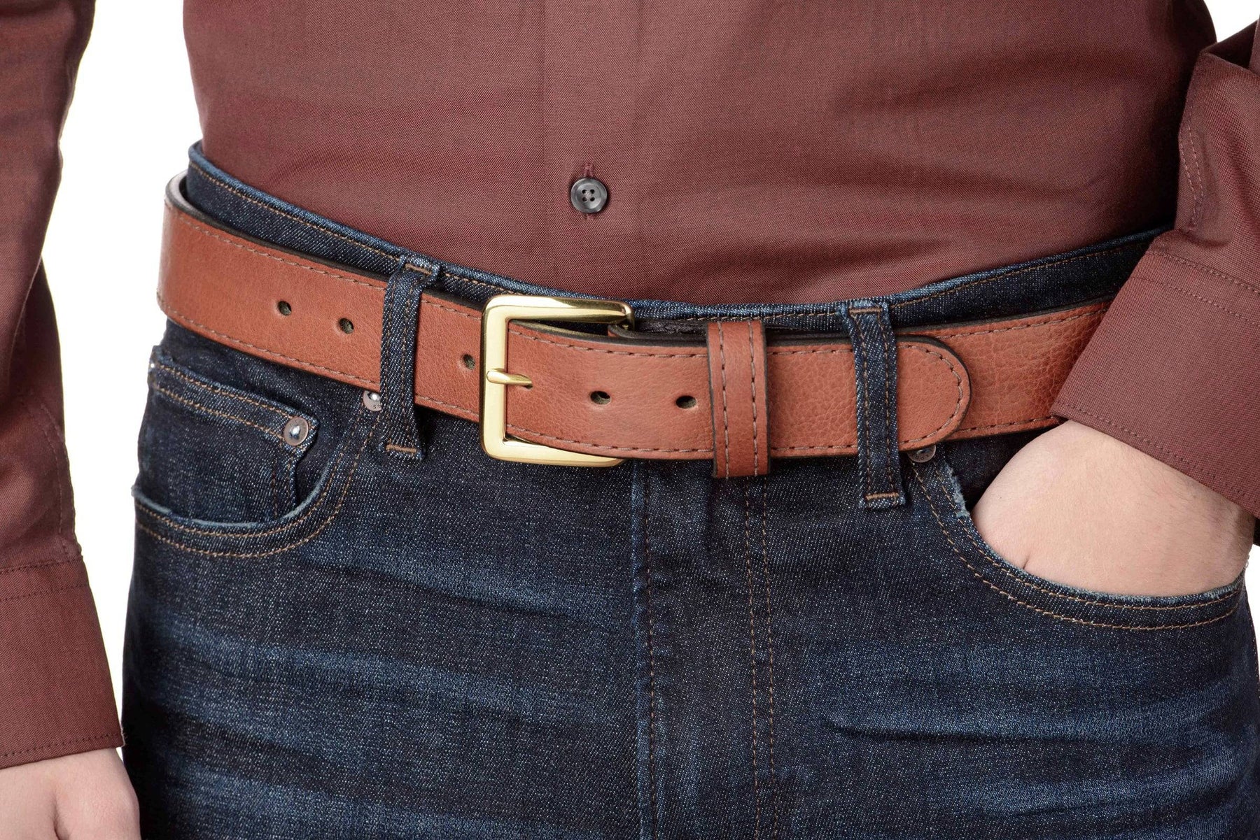 Brown American Bison Money Belt With 25" Zipper 1.50" Wide ...