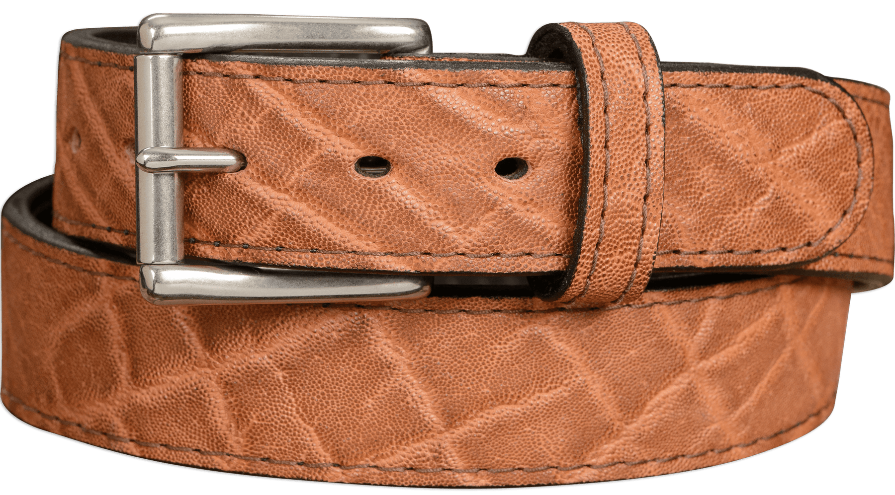 Men's Caramel Brown Elephant Max Thickness Gun Belt – BullhideBelts.com