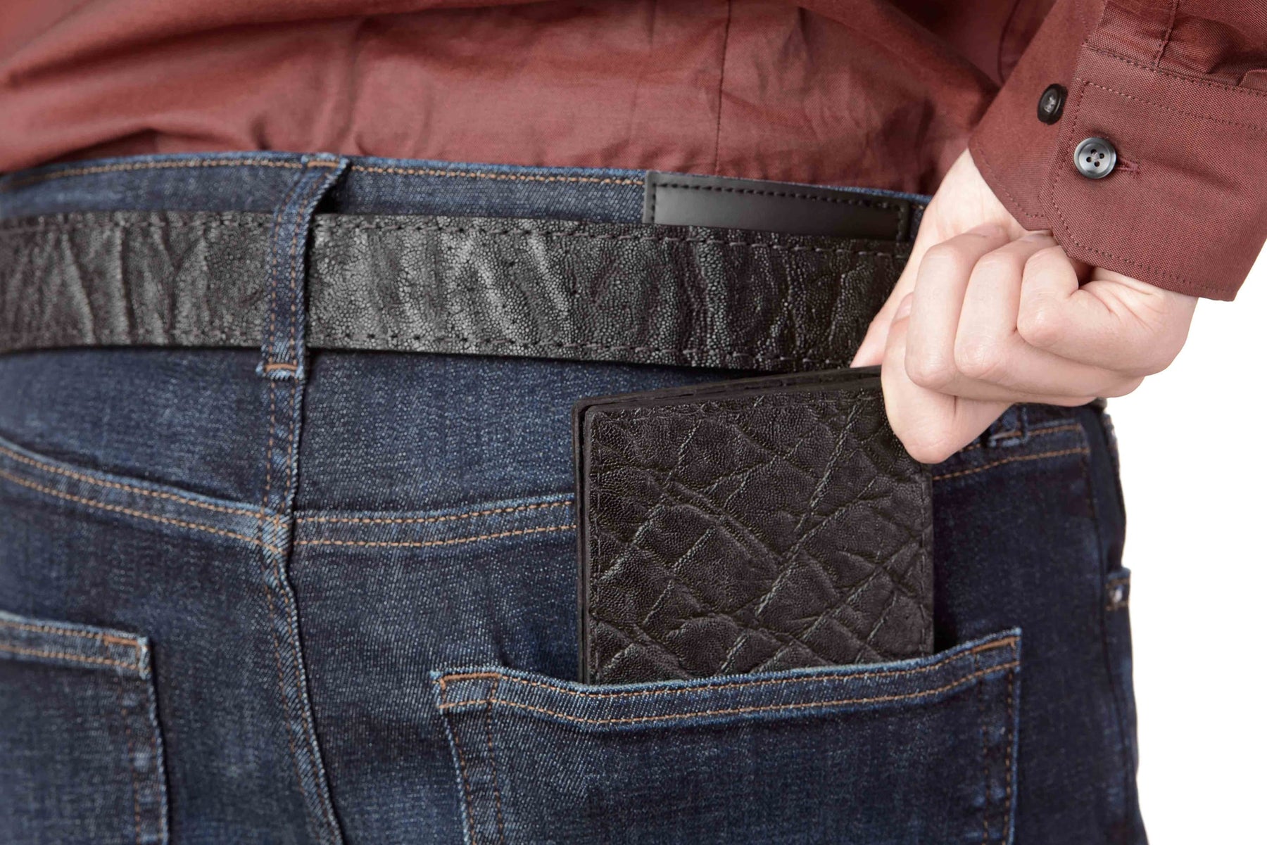 Black Elephant Bifold Wallet – BullhideBelts.com