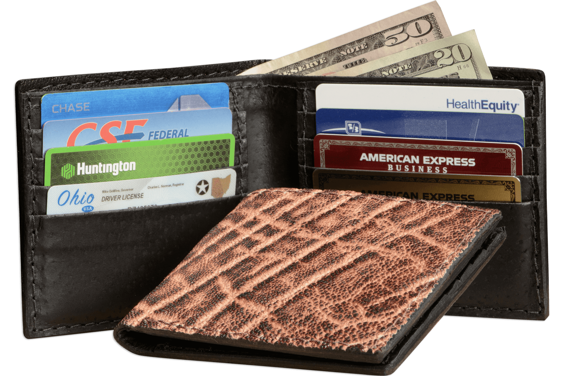 Rustic Brown Elephant Bifold Wallet – BullhideBelts.com